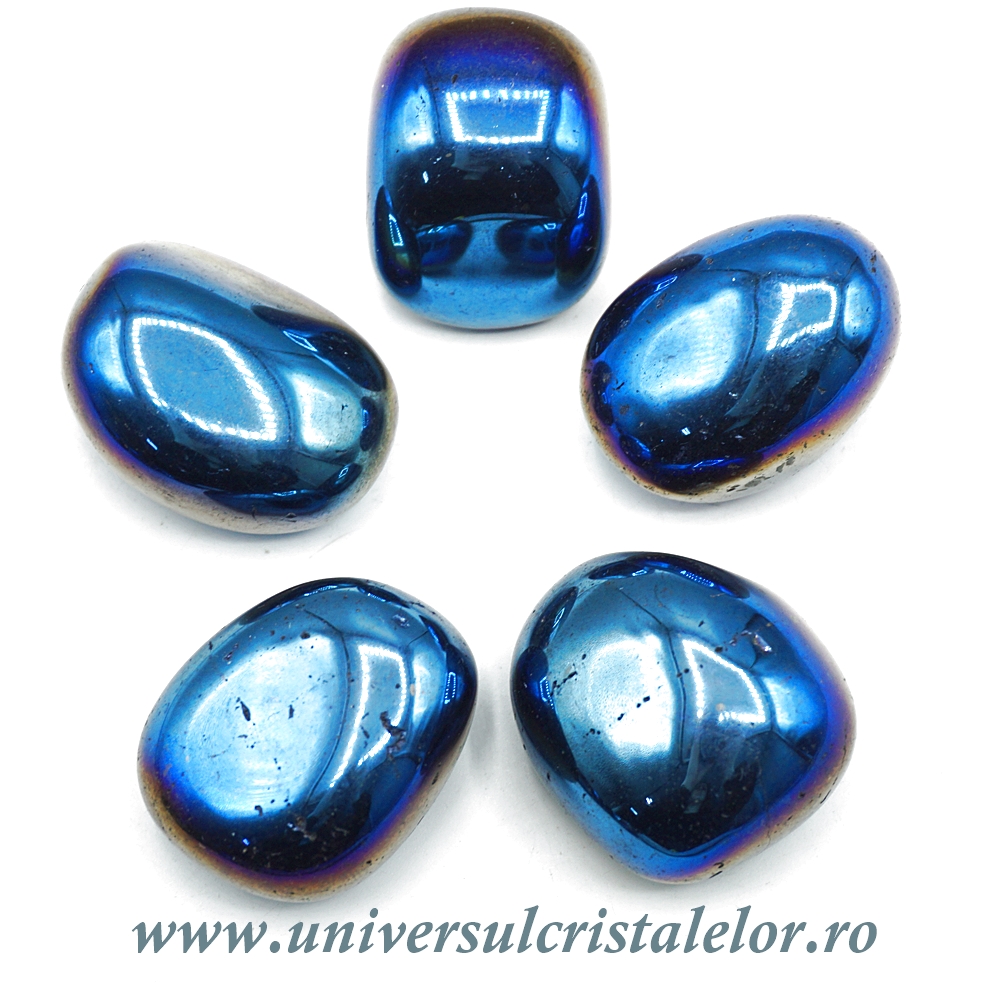 Cobalt aura piatra rulata - Universul Cristalelor